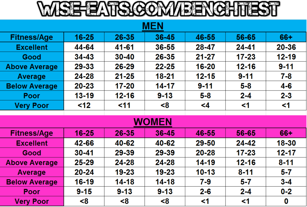 YMCA Bench Press Test Upper Body Strength Assessment Wise Eats YMCA Bench Press Test Upper Body Strength Assessment Wise Eats